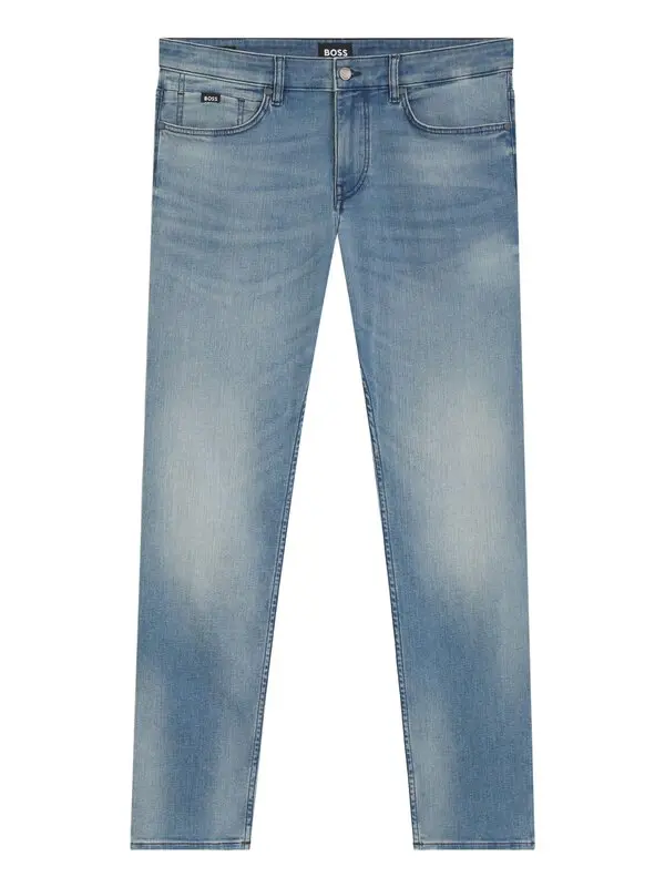 BOSS Delaware Slim-fit Stretch Denim Jeans - Turquoise