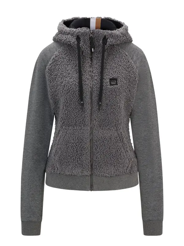 BOSS Equestrian Hybrid Teddy Hoodie - Silver