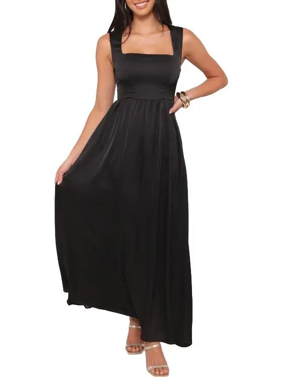PETAL & PUP Elania Maxi Dress - Black