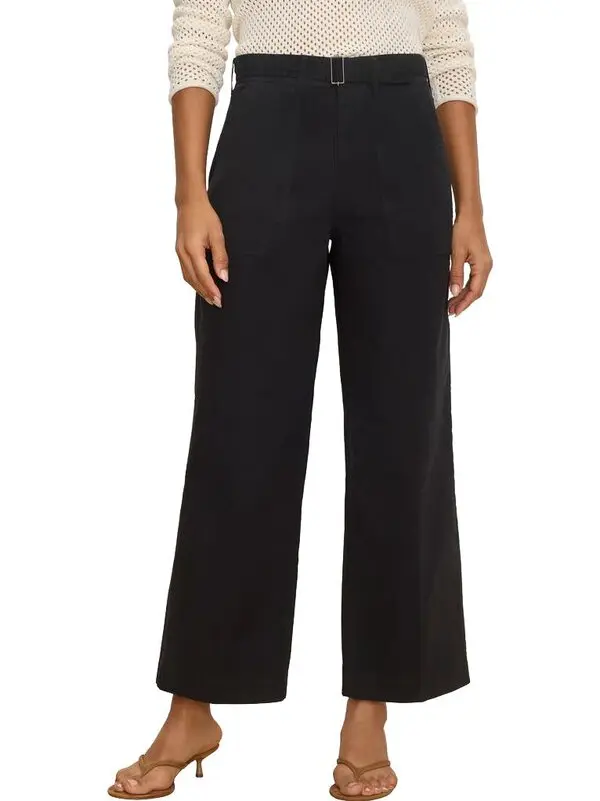 NIC+ZOE Highland Stretch Wide Leg Pants - Black Onyx