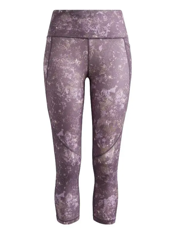 Sweaty Betty Power Workout Crop Leggings - Purple Erosia Print