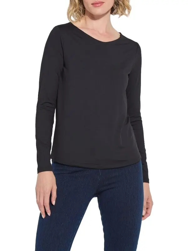 Lyssé Essentials Long Sleeve T-shirt - Black