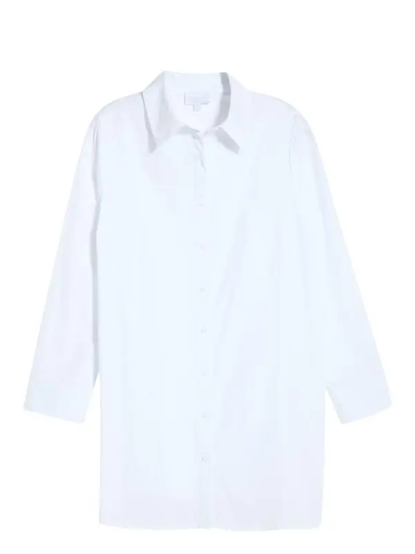 SUGARLIPS Kaira Poplin Button-up Shirt - White
