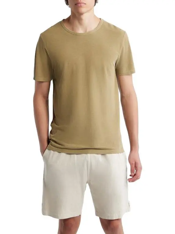 ALEX CRANE Organic Cotton Crewneck T-shirt - Bronze