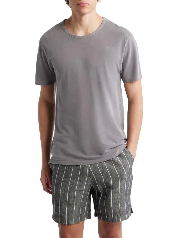 ALEX CRANE Organic Cotton Crewneck T-shirt - Silver