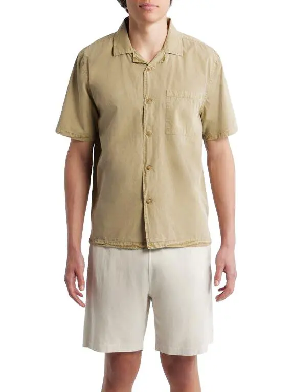 ALEX CRANE Air Cotton Camp Shirt - Bronze