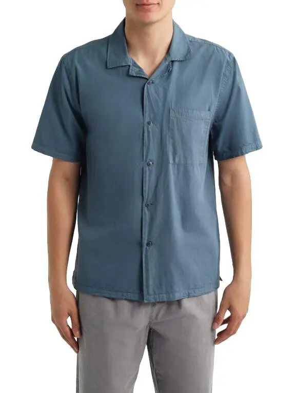 ALEX CRANE Air Cotton Camp Shirt - Lake