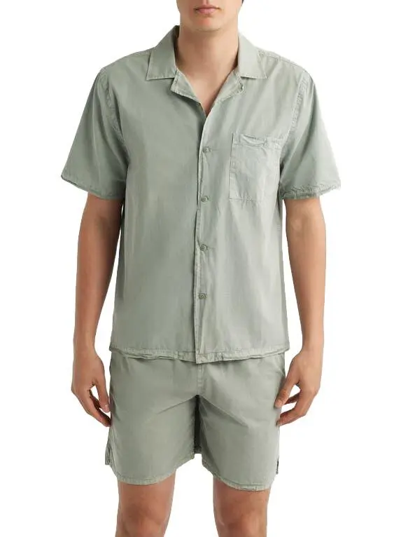 ALEX CRANE Air Cotton Camp Shirt - Riverstone