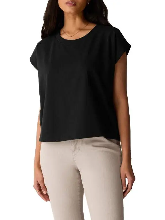 Eileen Fisher Organic Cotton Blend T-shirt - Black