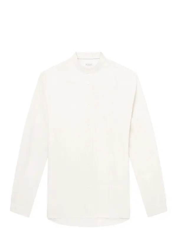 Brunello Cucinelli Linen Shirt - Neutrals