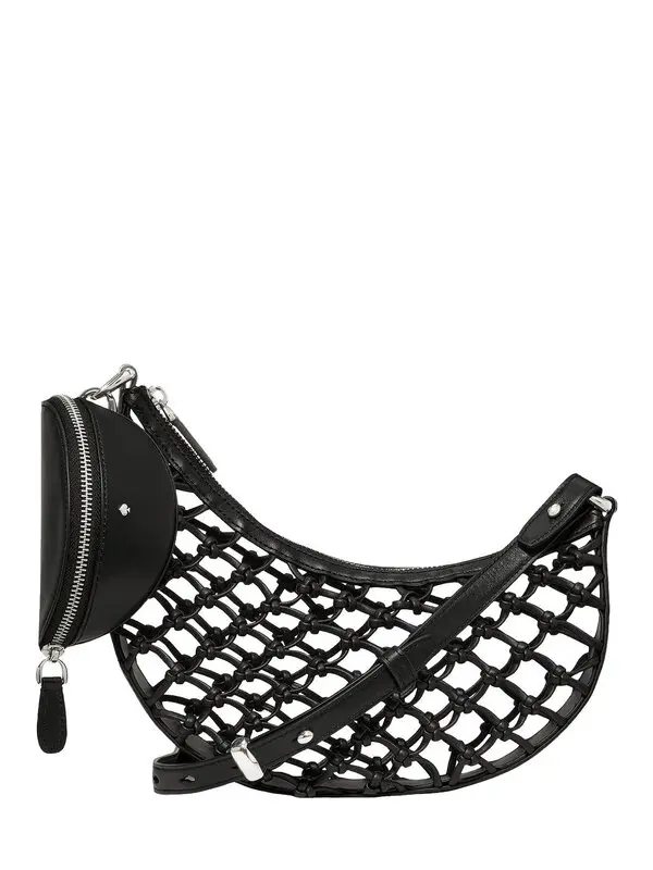Kate Spade New York Duo Woven Crossbody Bag - Black