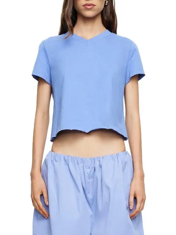 Lioness North Light Cotton Crop T-shirt - Persian Jewel