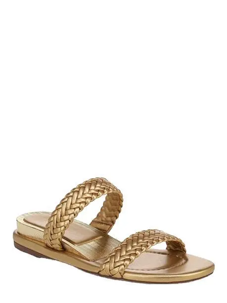 Franco Sarto Maggie Two-strap Wedge Sandal - Gold