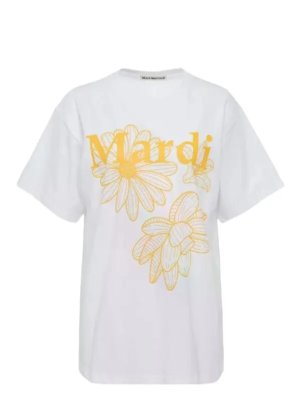 MARDI MERCREDI Triple Flower T-shirt - White