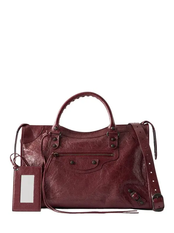 Balenciaga Le City Shoulder Bag - Burgundy
