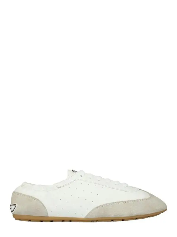 Saint Laurent Lewis Sneakers - Optic White/aluminum Grey
