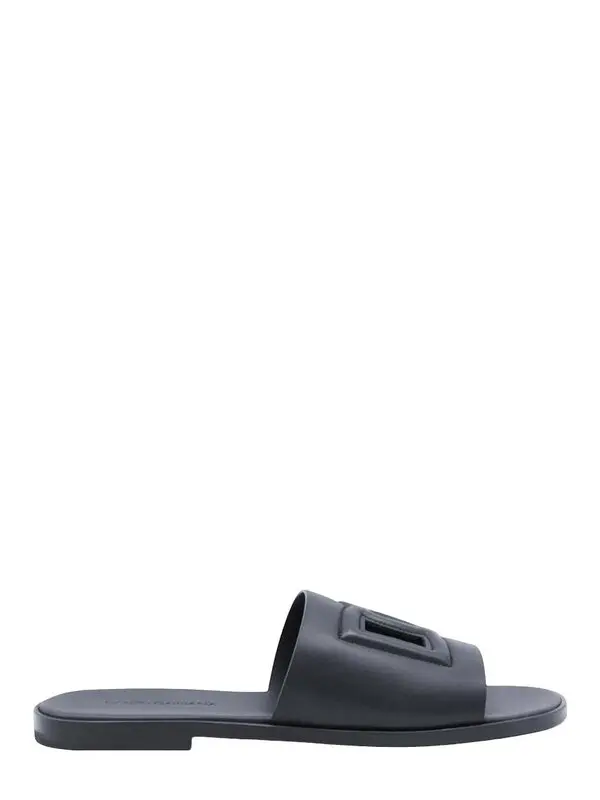 Dolce & Gabbana Dg Logo Slides - Black