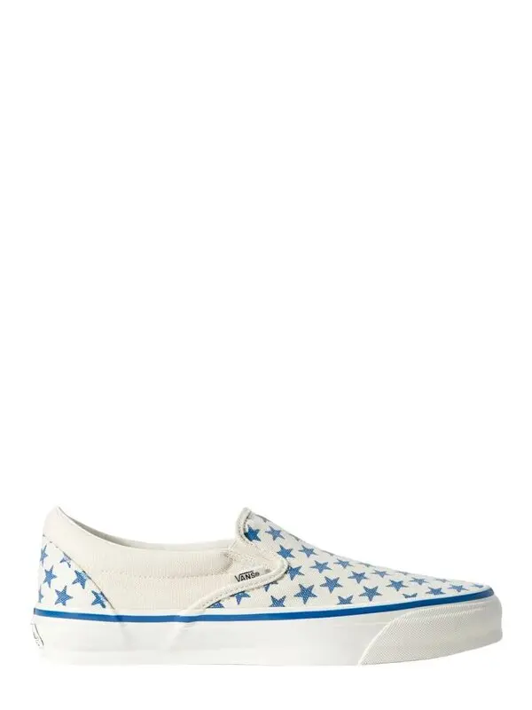 VANS Premium Classic Slip-on Star Print Sneakers - True Blue/marshmallow