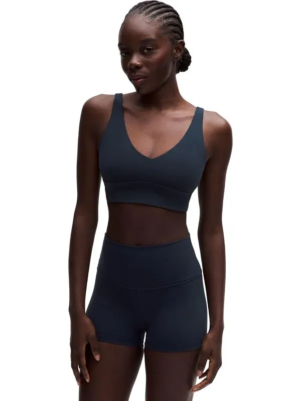 Lululemon Focuser V-neck Bra - True Navy