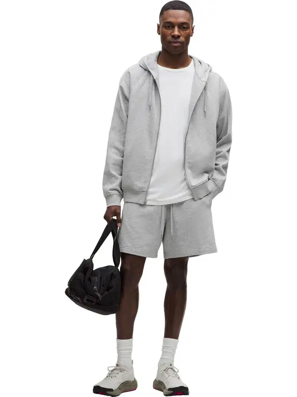 Lululemon French Terry 6" Shorts - Heathered Core Light Grey