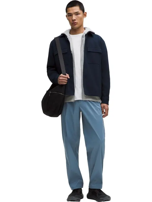 Lululemon Zero Tucks Relaxed-fit Tapered Trousers - Steel Blue