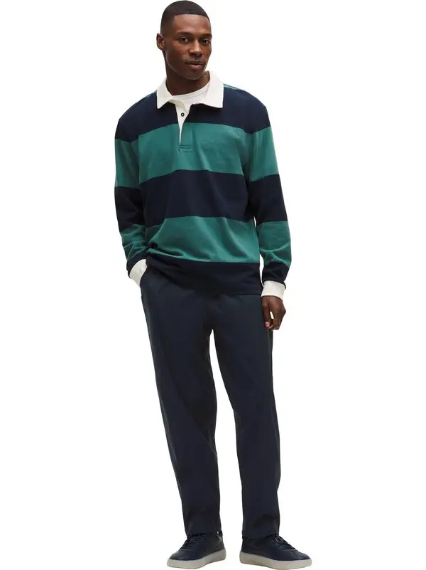 Lululemon Zero Tucks Relaxed-fit Tapered Trousers - True Navy