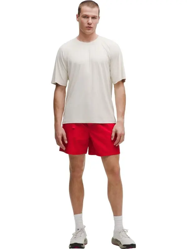 Lululemon Uv-protective Water-repellent Hiking Shorts - Oxford Red
