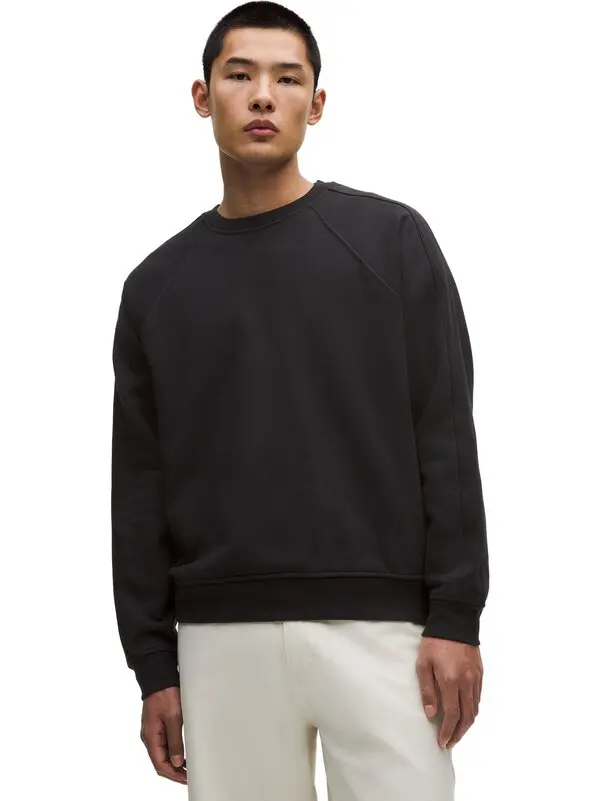 Lululemon French Terry Crewneck Sweatshirt - Black