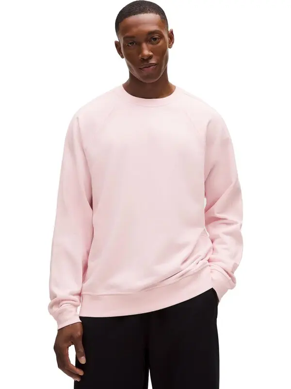 Lululemon French Terry Crewneck Sweatshirt - Pink Pearl