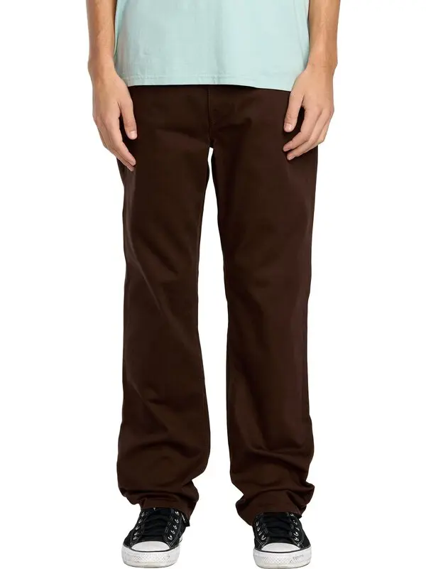 Volcom Solver 5-pocket Slub Pants - Cacao