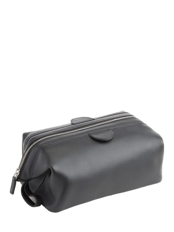 ROYCE NEW YORK Classic Toiletry Bag Dopp Kit - Black