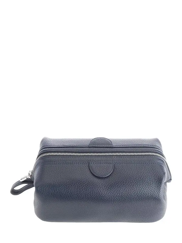 ROYCE NEW YORK Classic Toiletry Bag Dopp Kit - Blue-pebble