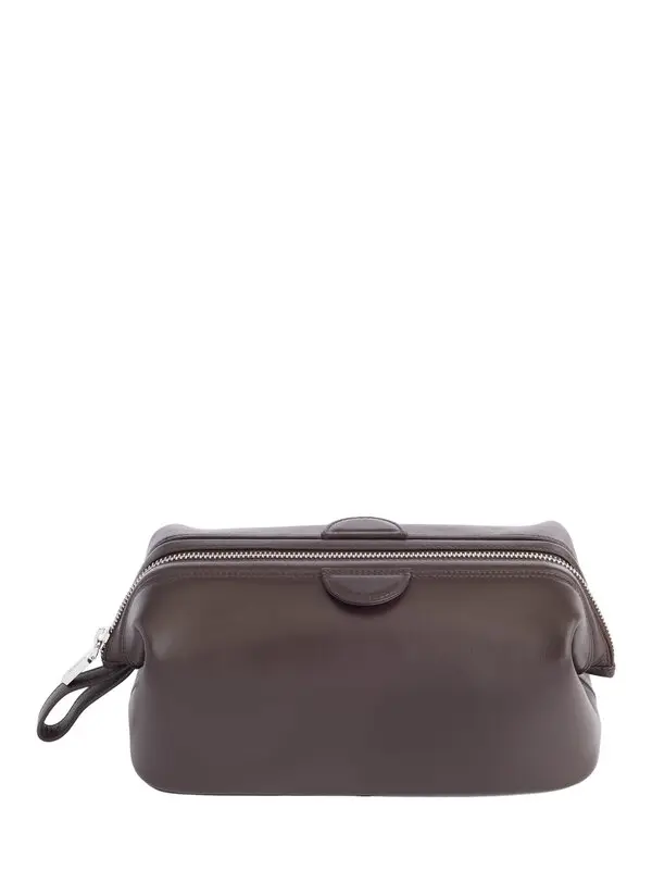ROYCE NEW YORK Classic Toiletry Bag Dopp Kit - Coco