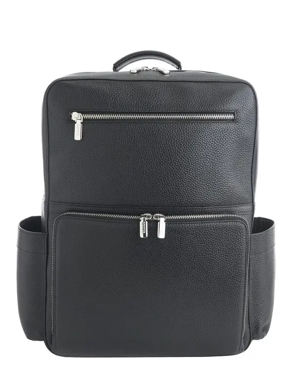 ROYCE NEW YORK 13" Laptop Executive Travel Backpack - Black