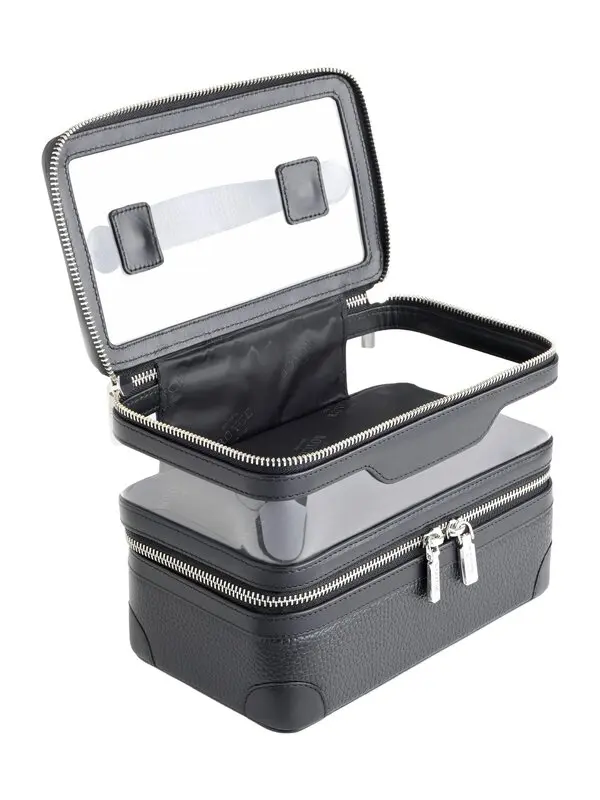 ROYCE NEW YORK Double Decker Cosmetic Bag - Black