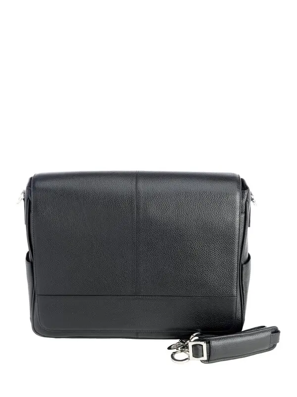 ROYCE NEW YORK 15" Laptop Messenger Brief Bag - Black