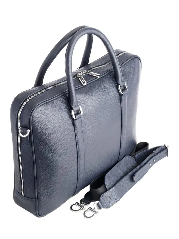 ROYCE NEW YORK Executive 13" Laptop Briefcase - Blue
