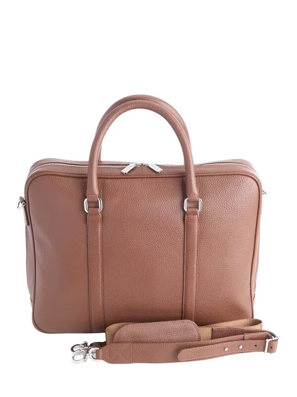 ROYCE NEW YORK Executive 13" Laptop Briefcase - Tan