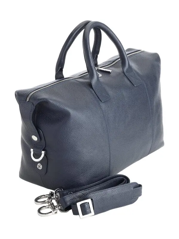 ROYCE NEW YORK Executive Overnight Travel Duffel Bag - Blue