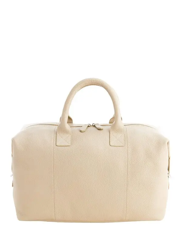 ROYCE NEW YORK Executive Overnight Travel Duffel Bag - Taupe