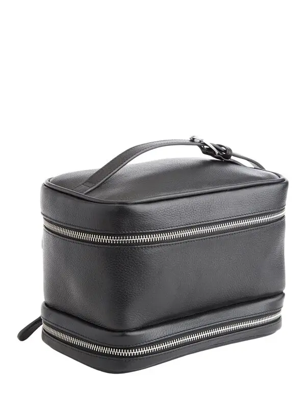 ROYCE NEW YORK Large Cosmetic Train Case - Black
