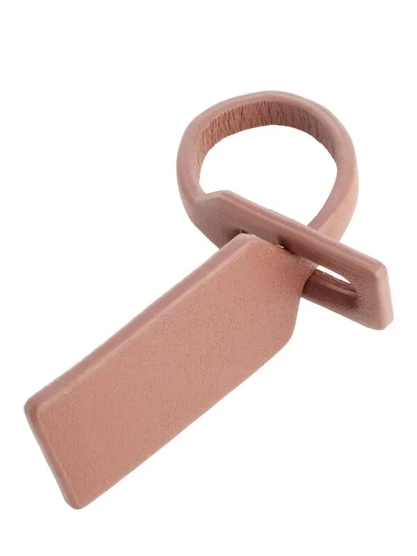 ROYCE NEW YORK Leather Bag Tag - Tan