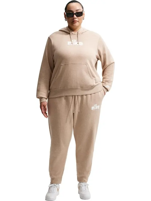 Nike Club Fleece Graphic Mid-rise Pants - Brown