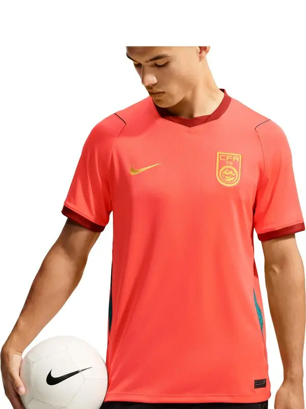 Nike China 2026 Stadium Home Dri-fit Soccer Replica Jersey - Red