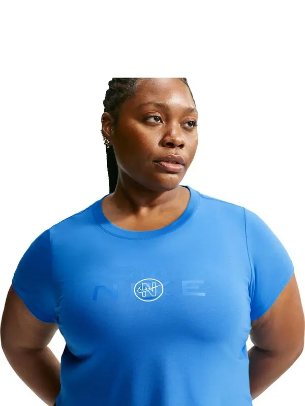 Nike Chill Knit Slim Cropped T-shirt - Blue