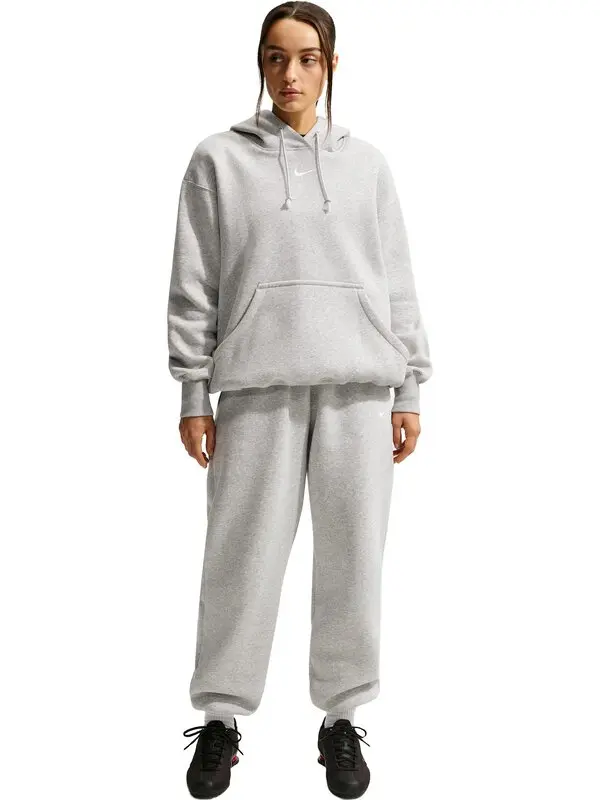 Nike Phoenix Fleece High-waisted Oversized Sweatpants - Grey