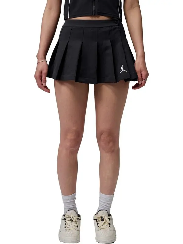 JORDAN Brooklyn Pleated Mini Skirt - Black