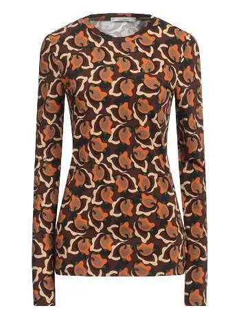 Malìparmi Printed Long Sleeve T-shirt - Brown