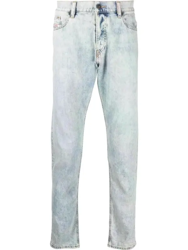 DIESEL® Acid Wash Denim Jeans - Blue