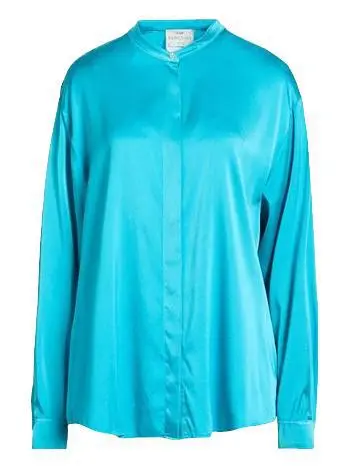 FORTE_FORTE Silk And Elastane Shirt - Blue